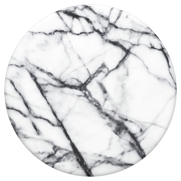 PopSockets PopGrip - Afneembaar - Dove White Marble | Smartphonehoesjes.nl