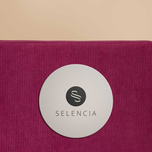 Selencia Corduroy Laptop hoes 13-14 inch - Laptopsleeve - Dark Rose ...