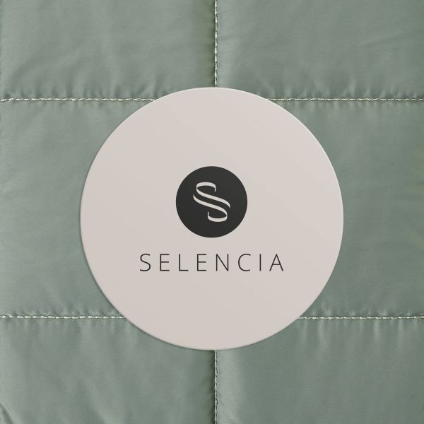 Selencia Puffy Laptop hoes 15-16 inch - Laptopsleeve - Sage Green ...