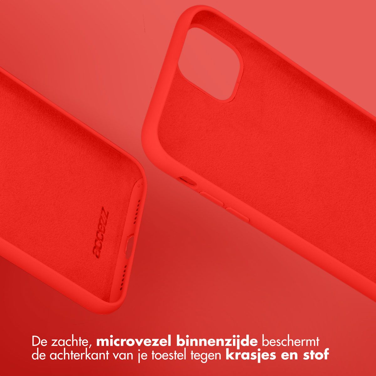 Accezz Liquid Silicone Backcover voor de Samsung Galaxy A14 (5G) - Rood ...